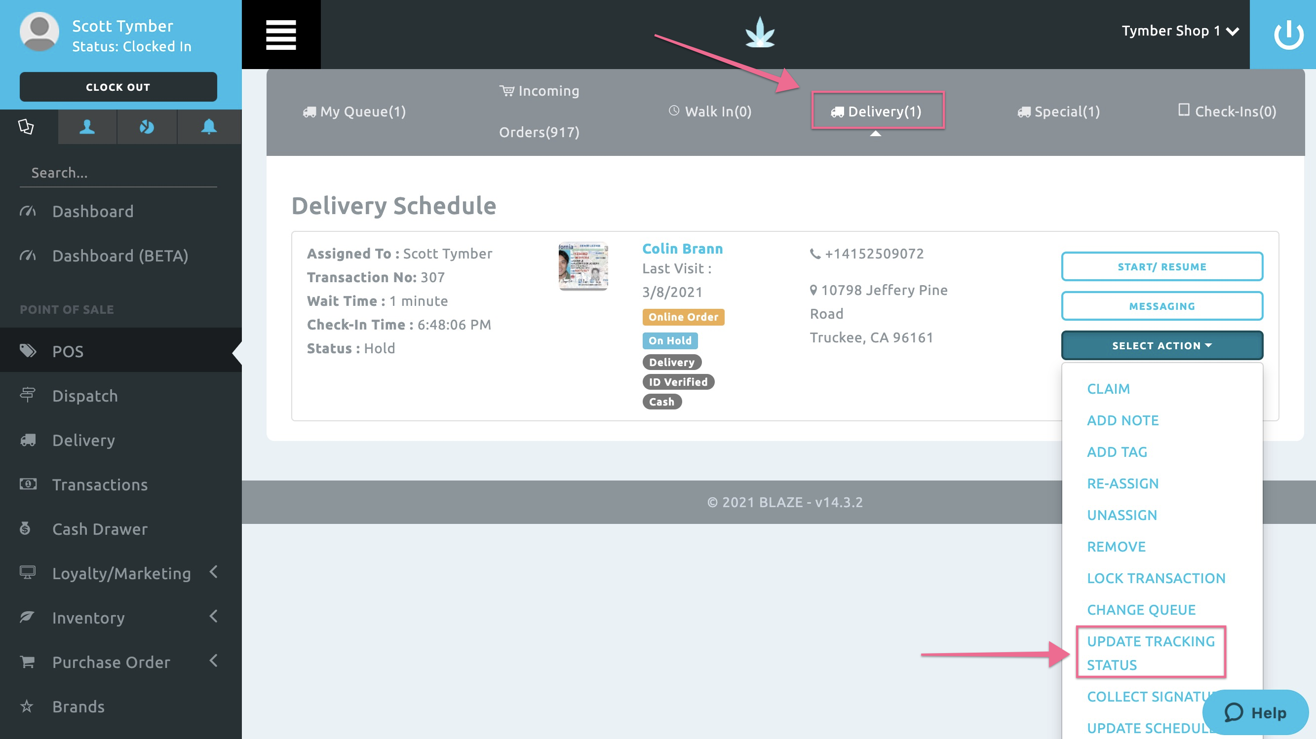 Retail | Trigger "Order Out for Delivery" Status Notifications